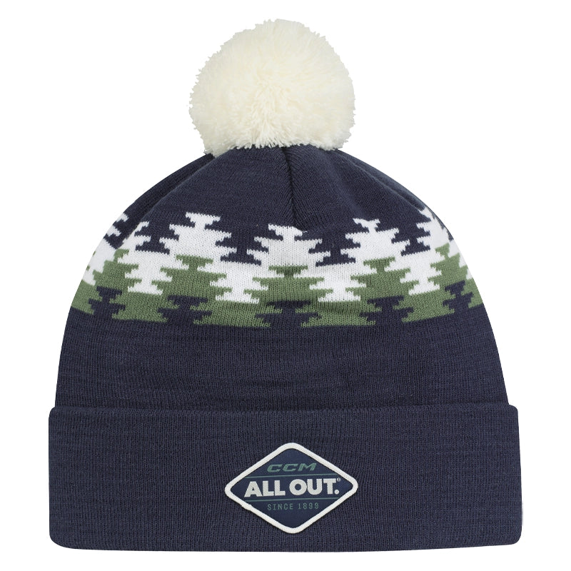 CCM All Outside Pom Knit - French Navy | Jerry's Hockey